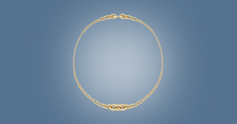 YSL Graduated Chain Necklace in 18K Yellow Gold: Recommended - Air Mail