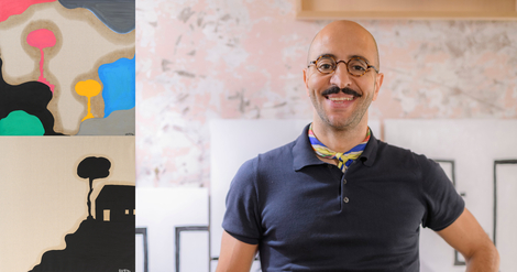 Gilbert Halaby, the Lebanese Designer in Rome, Takes Up Painting - Air Mail