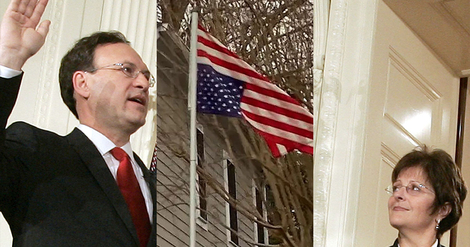 Justice Samuel Alito, His Wife, Martha-Ann, and Their "Stop the Steal ...