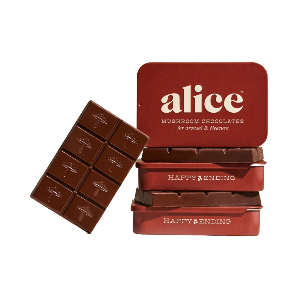 Alice's Happy Ending Functional Mushroom Chocolates at Air Supply