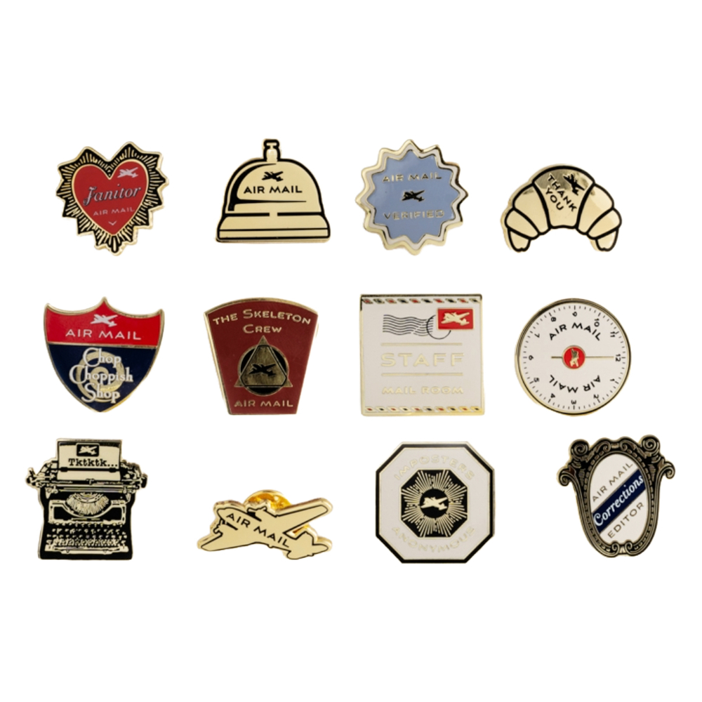 AIR MAIL Enamel Pins (Set of 12) at Air Supply