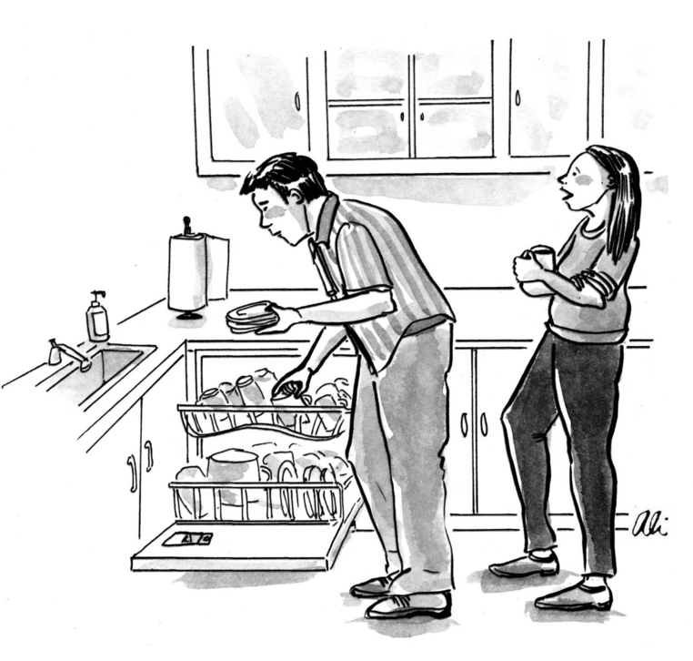 Loading Dishwasher Cartoon