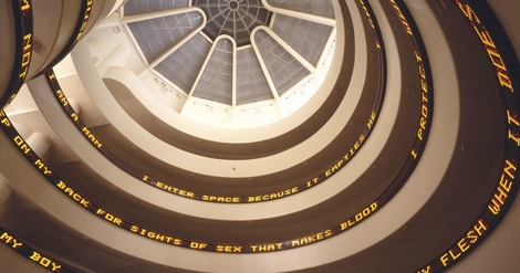 "Jenny Holzer: Light Line" at the Guggenheim Museum in New York: Arts ...
