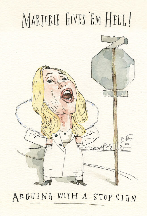 Marjorie Taylor Greene: Barry Blitt's Sketchbook - Air Mail