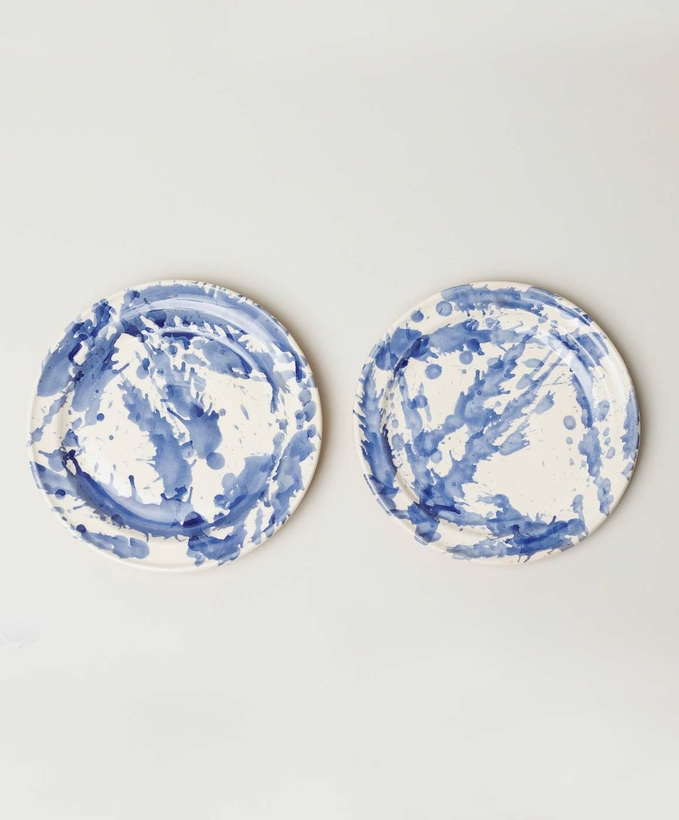 Il Buco Vita's Blue Splatterware Side Plate at Air Supply