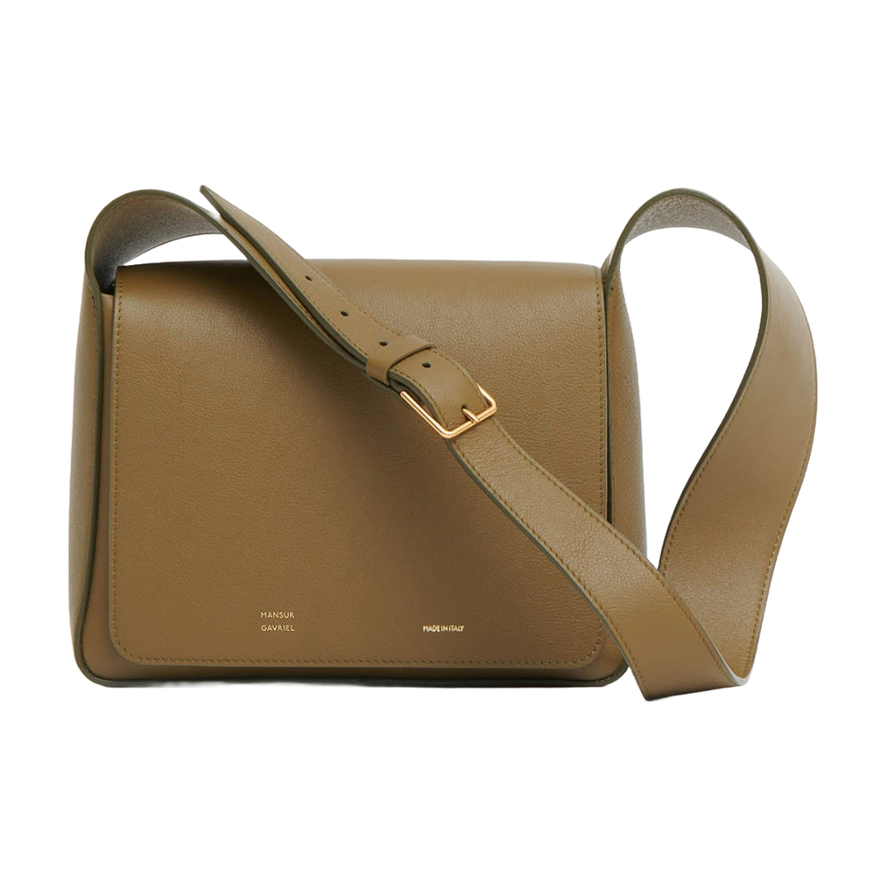 Mansur Gavriel Box Shoulder Bag in Bamboo at Air Supply