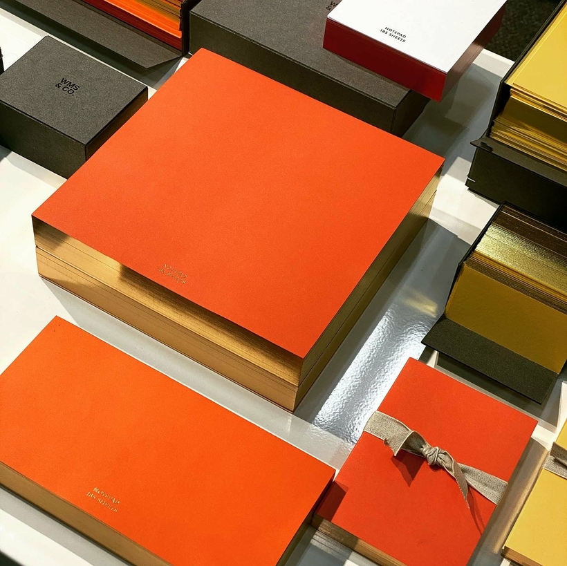 Wms&Co.'s Red Jotters with Gold Edges (Set of Two) at Air Supply