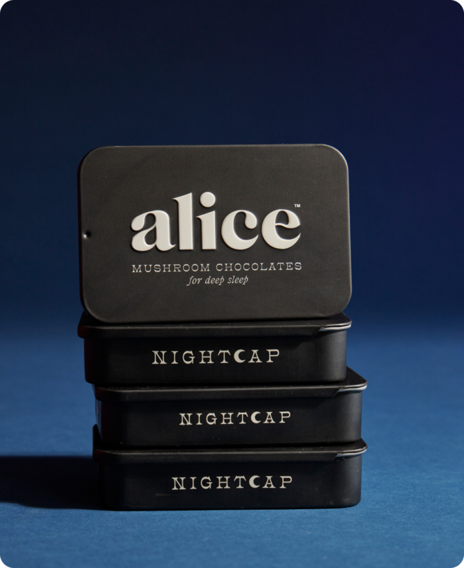 Alice Nightcap Mushroom Chocolates at Air Supply