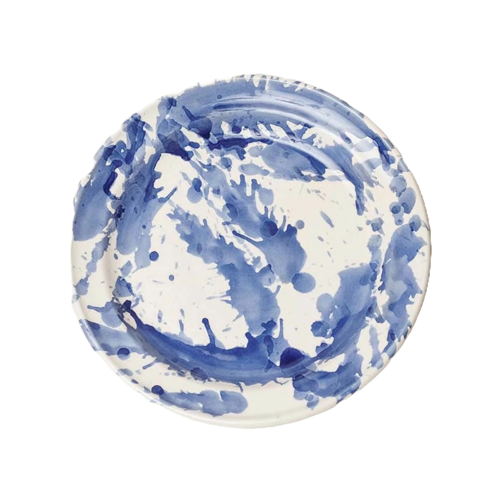 Il Buco Vita's Blue Splatterware Side Plate at Air Supply