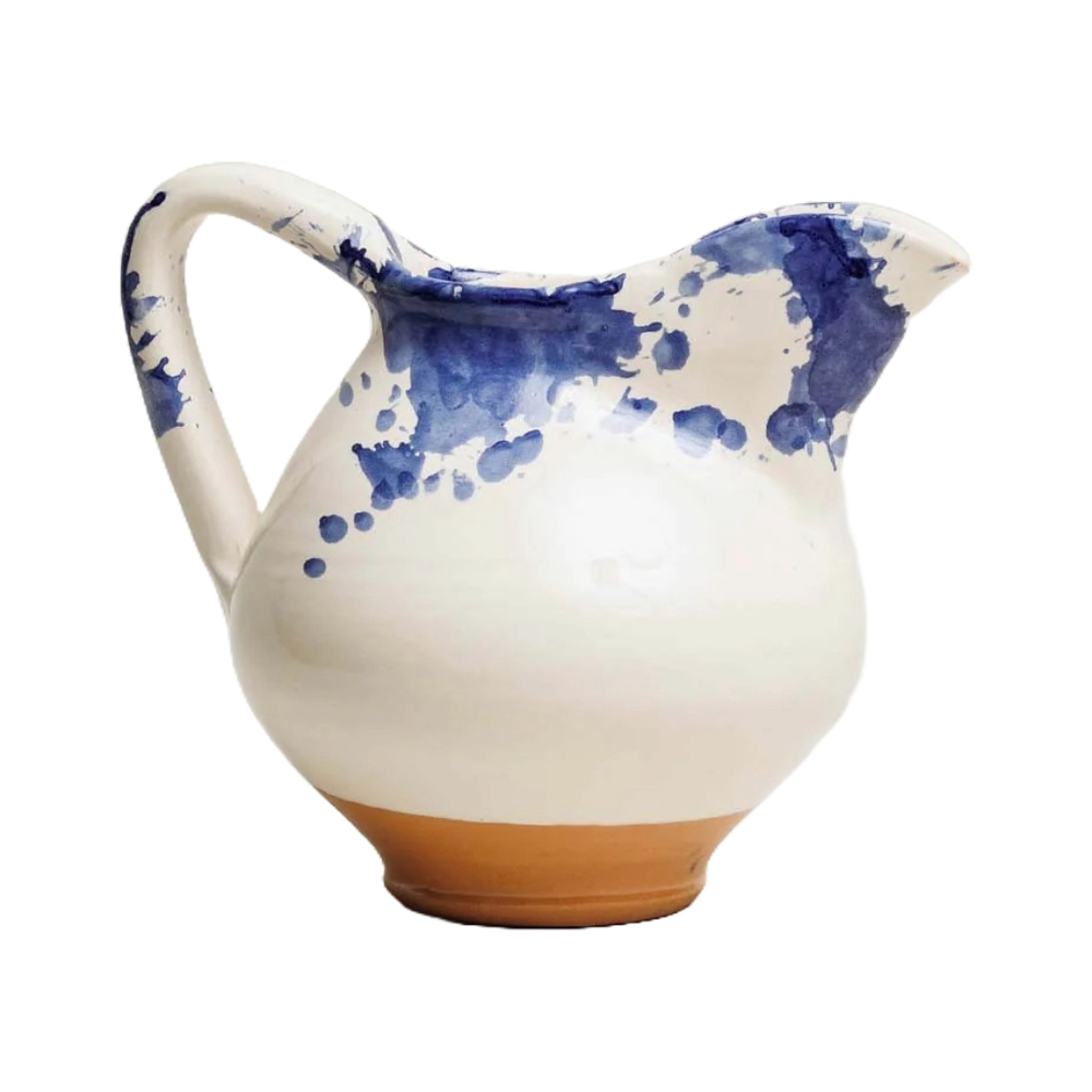 Il Buco Vita's Blue Splatterware Pitcher at Air Supply